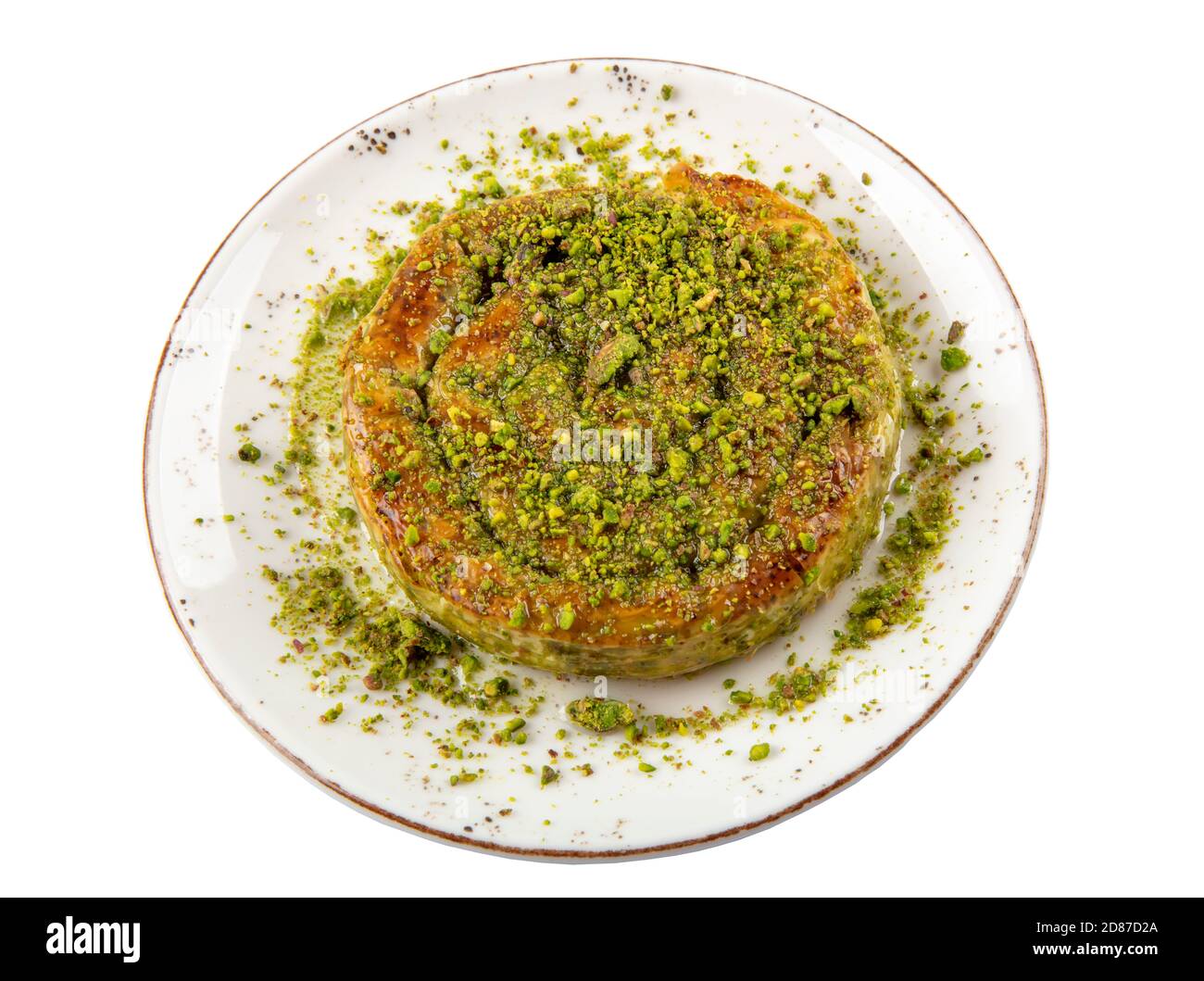 Katmer dessert traditional turkish dessert. Turkish name; Gul Katmeri ...