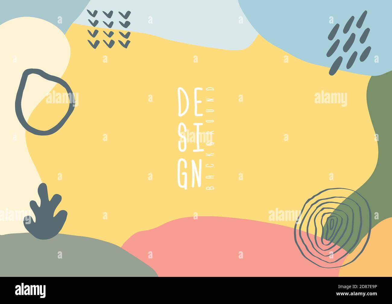 Color splash abstract cartoon background or children playground banner ...