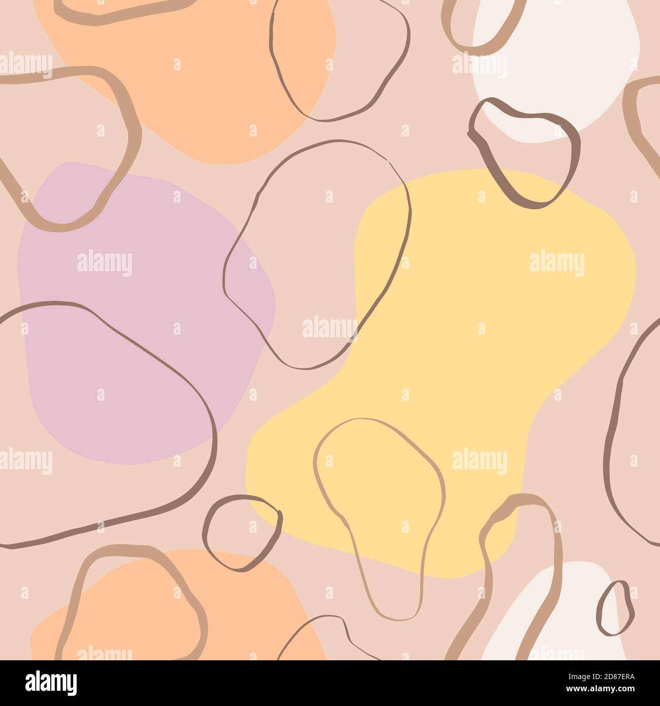 Abstract Pattern with shapes, lines, spots, imprints, dots . Artistic ...