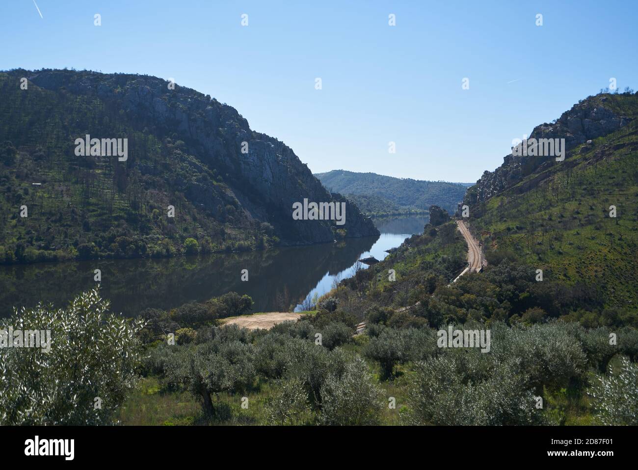 Portas de Rodao landscape nature in Vila Velha de Rodao, in Portugal ...