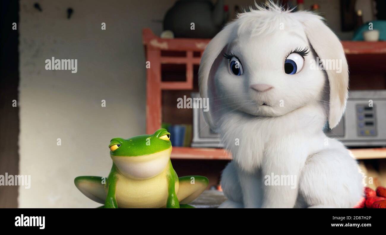 OVER THE MOON, from left: Croak, Bungee (voice: Edie Ichioka), 2020 ...