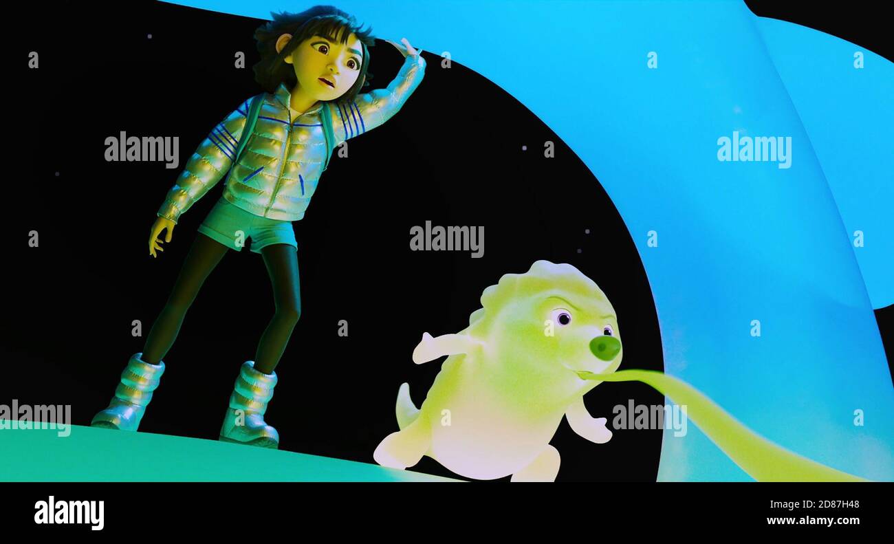 OVER THE MOON, from left: Fei Fei (voice: Cathy Ang), Gobi (voice: Ken ...