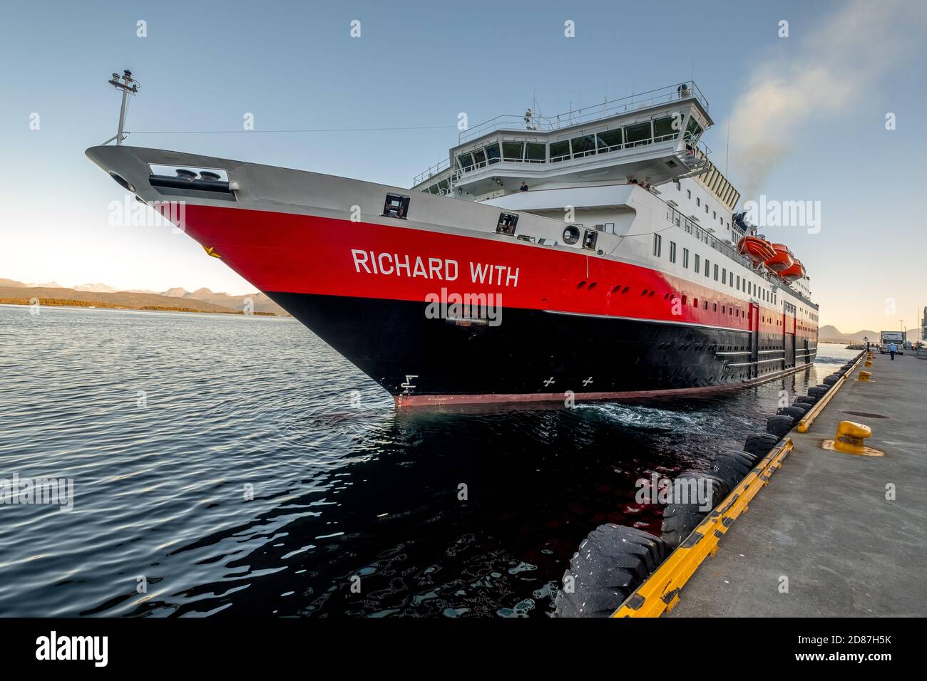 Ship MS Richard With, Port of Molde, Møre og Romsdal, Norway ...