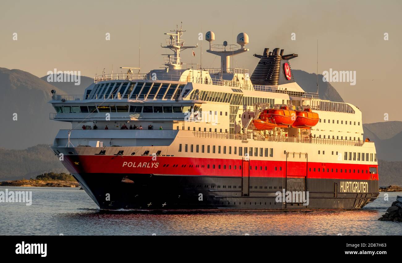 Ship MS Polarlys, Port Molde, Møre og Romsdal, Norway, Scandinavia ...