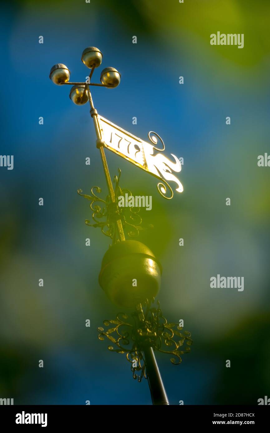 Church with weather vane hi-res stock photography and images - Alamy