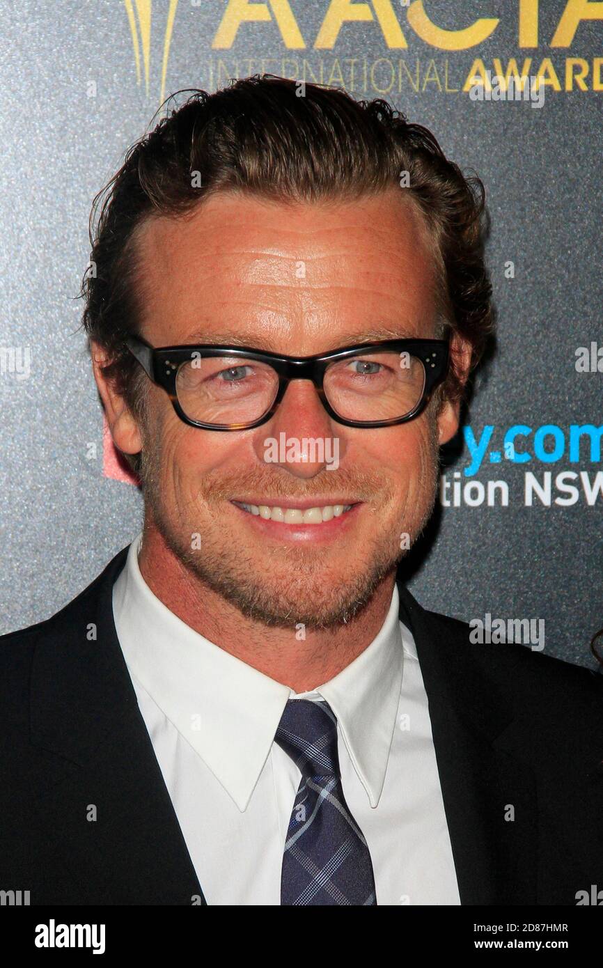 LOS ANGELES - JAN 6: Simon Baker at the 6th AACTA International Awards at Avalon Hollywood on ...