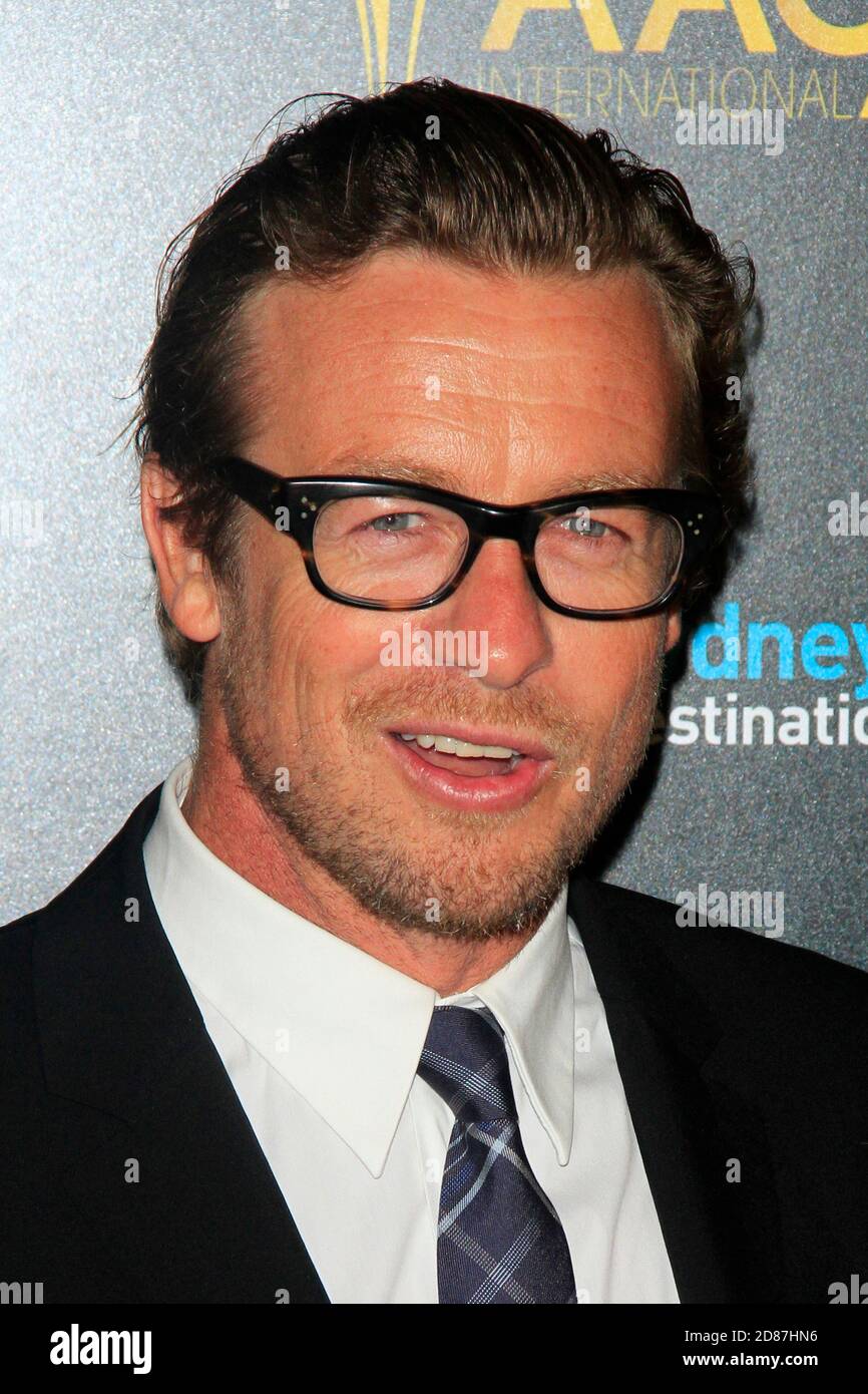 LOS ANGELES - JAN 6: Simon Baker at the 6th AACTA International Awards at Avalon Hollywood on ...