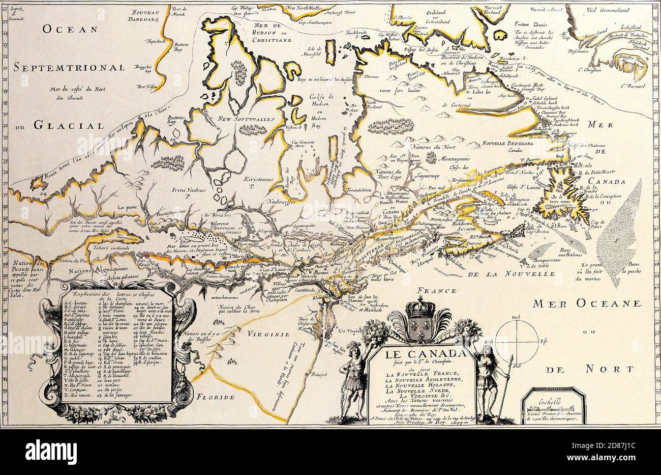 One of the Most Important Early Maps of Canada and the Great Lakes. Du ...