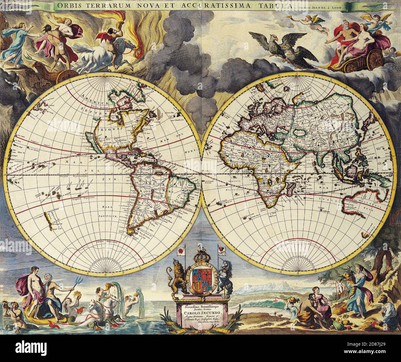Map of vintage world hi-res stock photography and images - Alamy