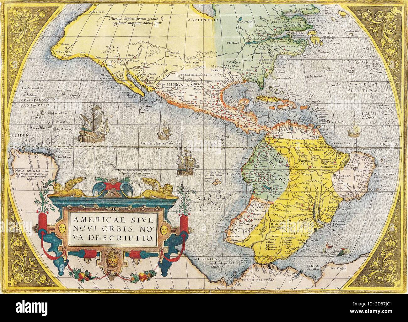 Abraham ortelius map of europe hi-res stock photography and images - Alamy