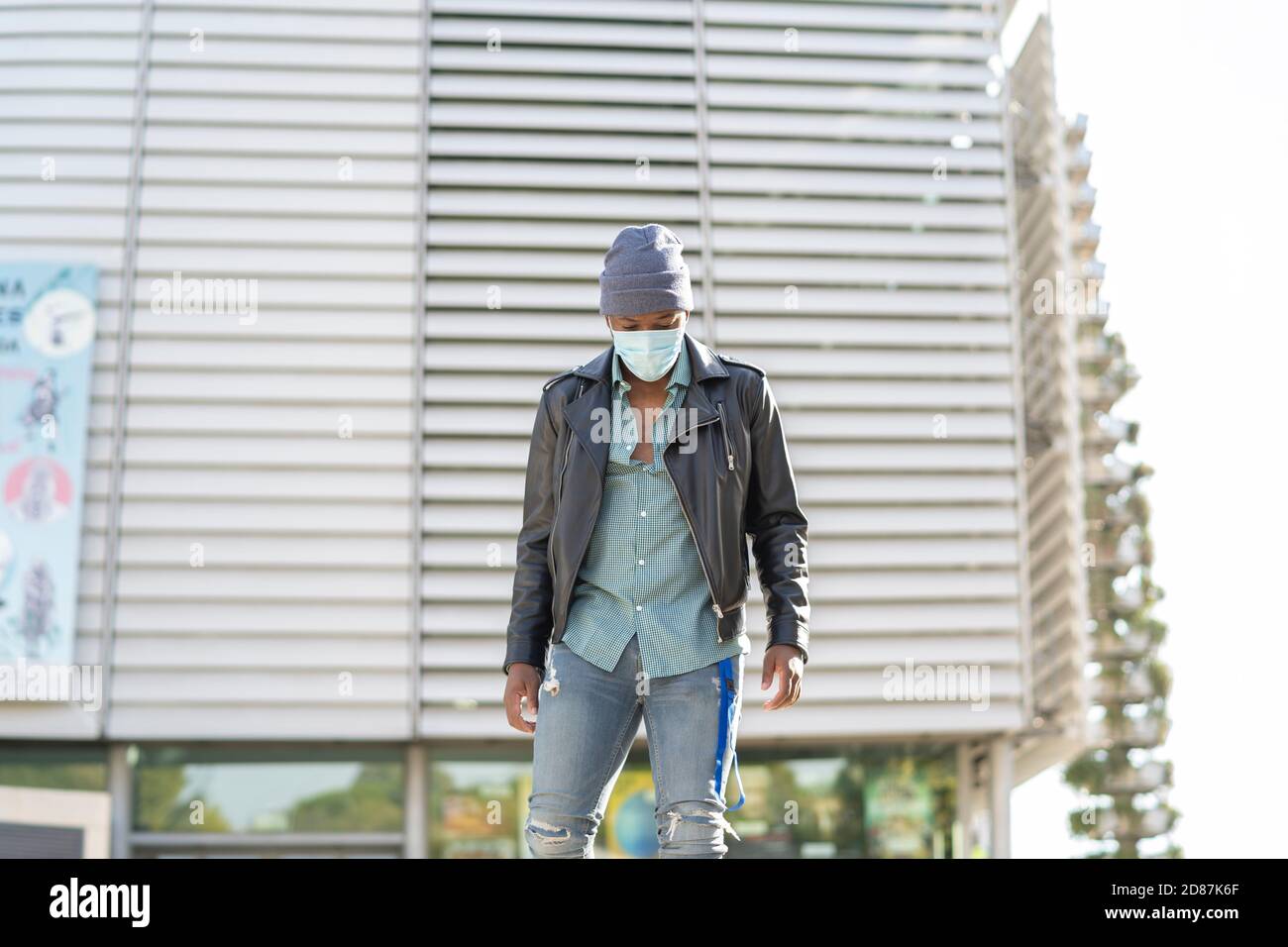 young african man walking in the city Stock Photo - Alamy