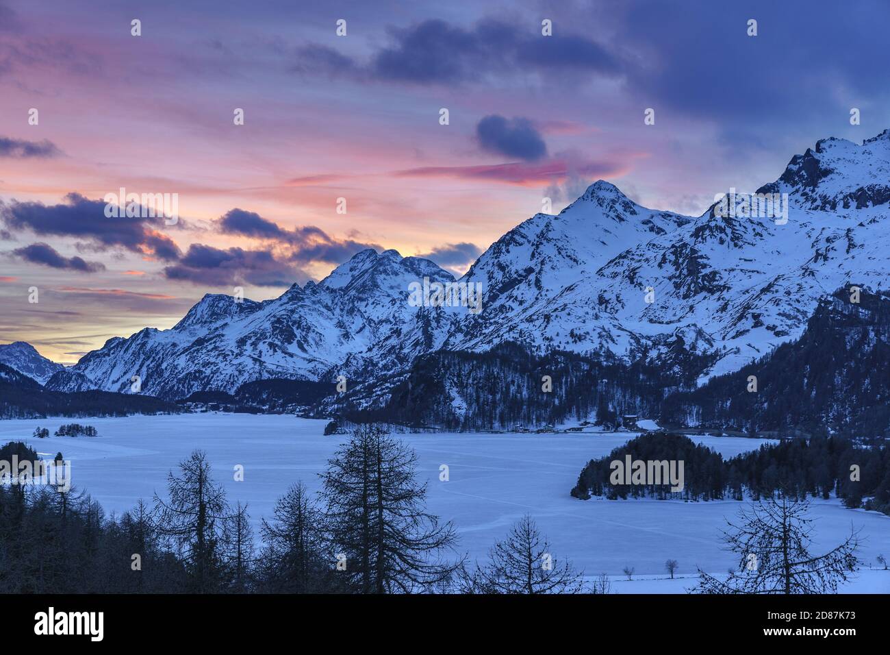 Sils maria on lake sils hi-res stock photography and images - Alamy