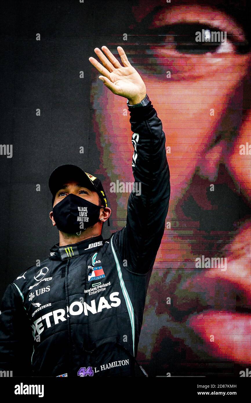 Mercedes w11 of lewis hamilton hi-res stock photography and images - Alamy