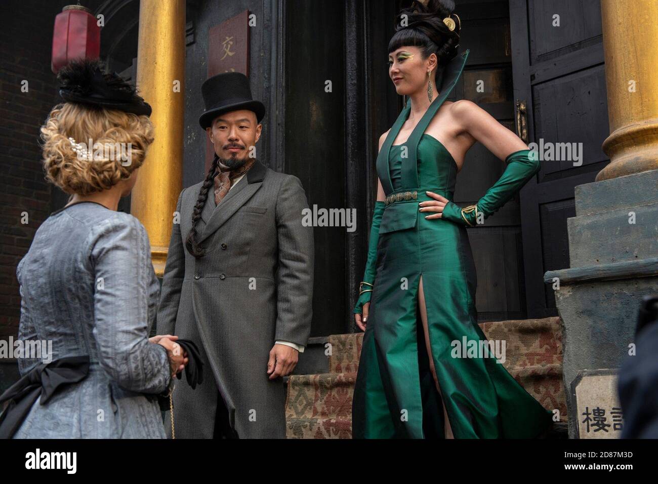 WARRIOR, from left: Miranda Raison (back to camera), Hoon Lee, Olivia ...