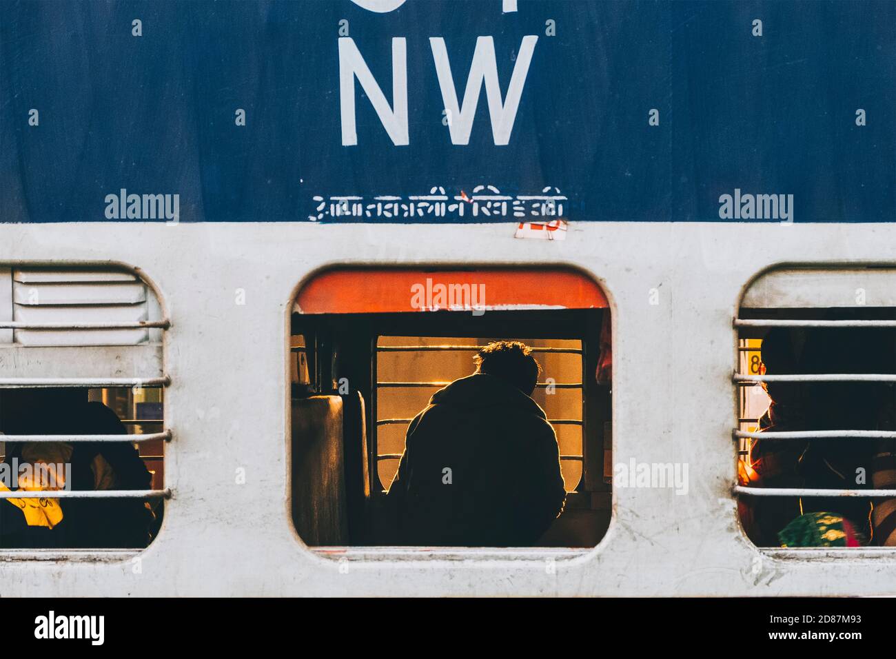 View through window of local train hi-res stock photography and images ...