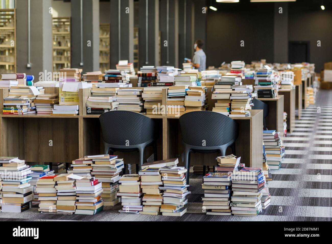 Books in a pile on top of each other Stock Photo - Alamy