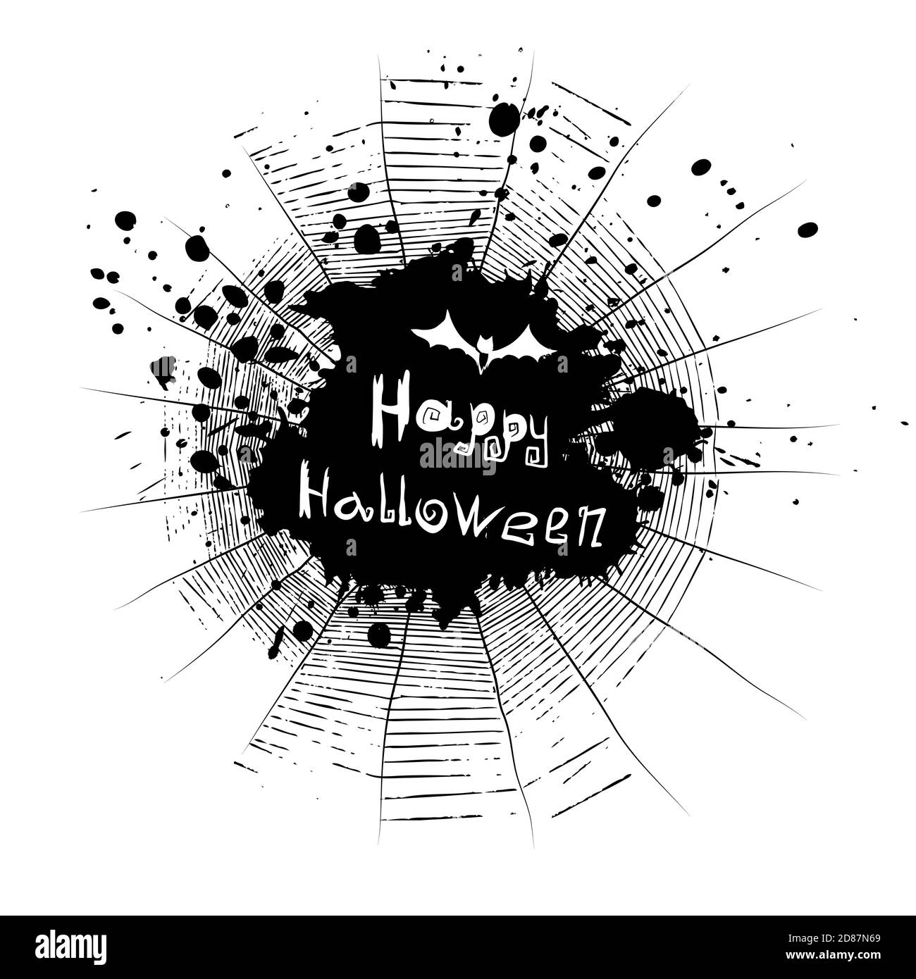 Happy Halloween text. Vector illustration Stock Vector Image & Art - Alamy