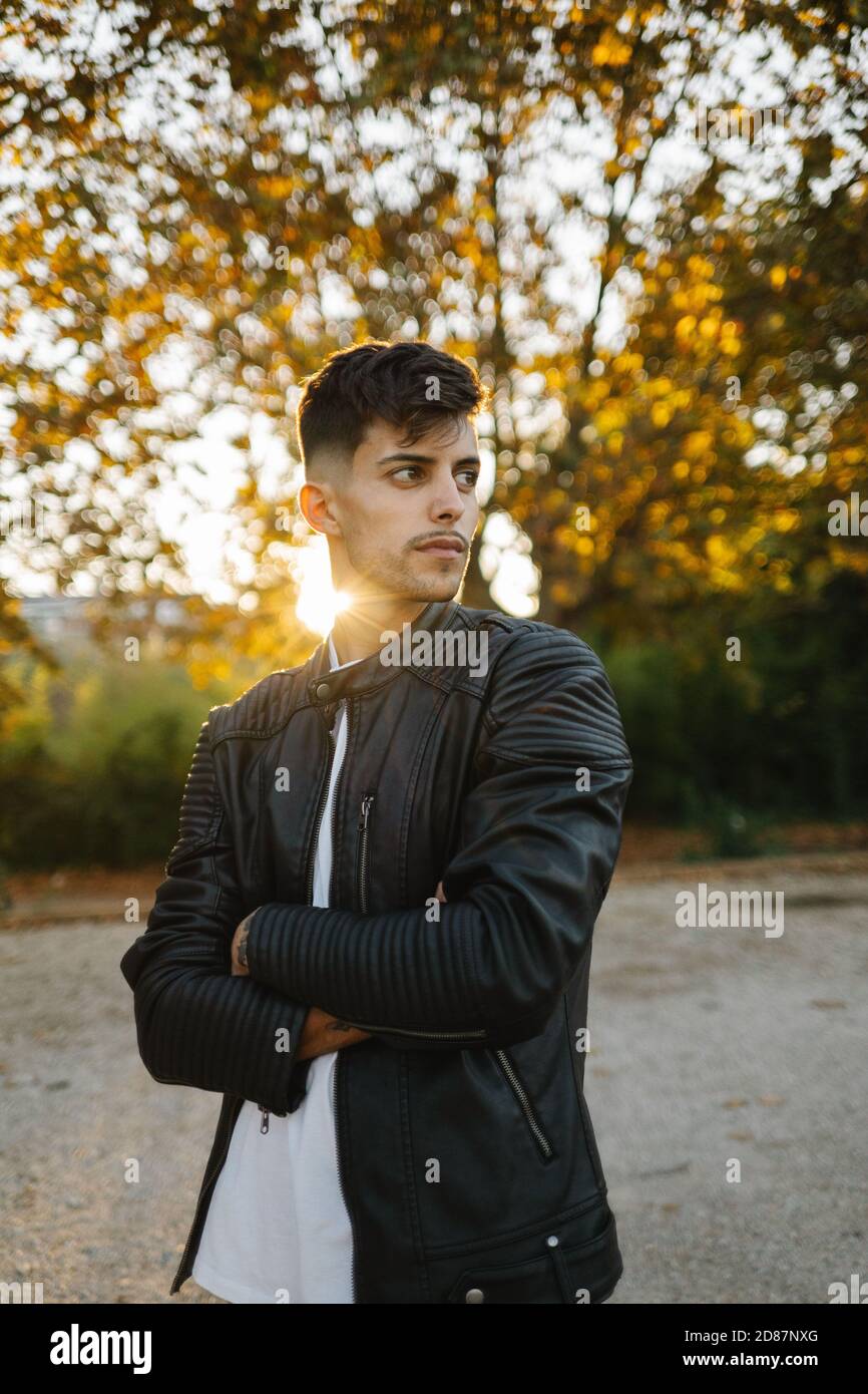 Teen Boy Leather Jacket High Resolution Stock Photography and Images ...