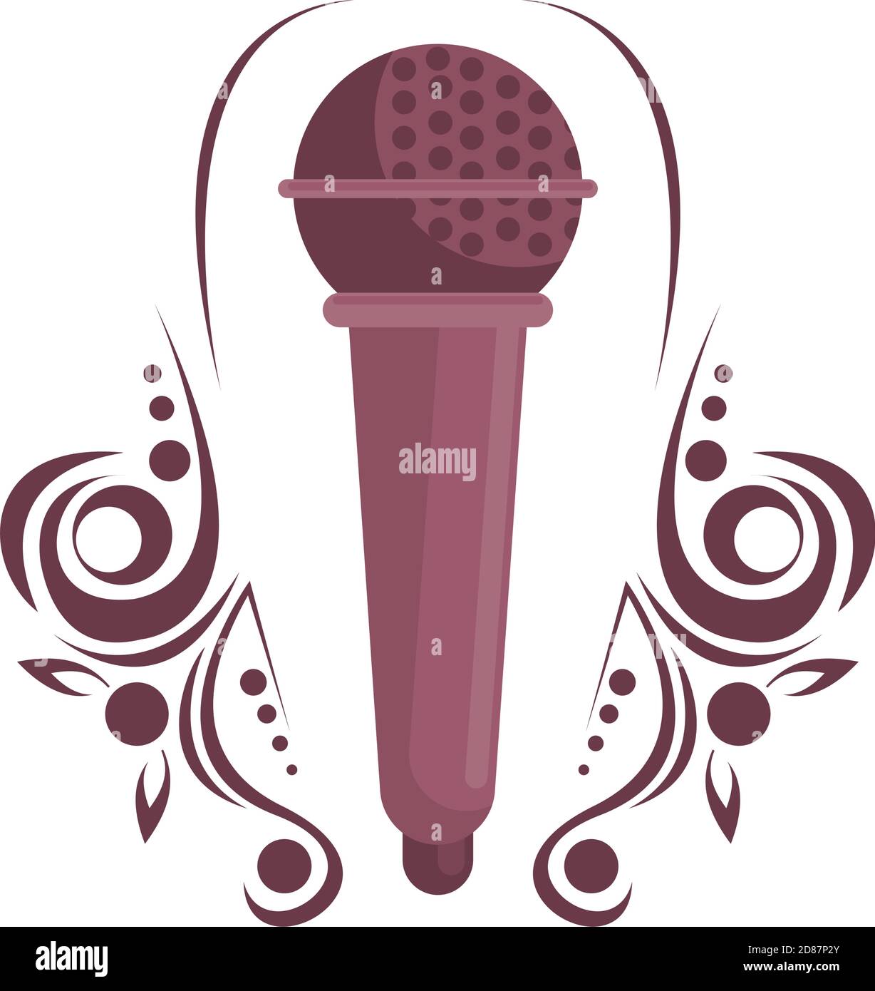 microphone pop art style icon vector illustration design Stock Vector ...