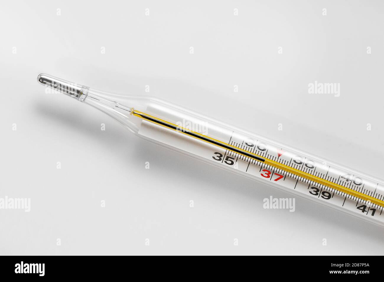 Mercury Thermometer The Normal Temperature Of A Healthy Person Is 36 6