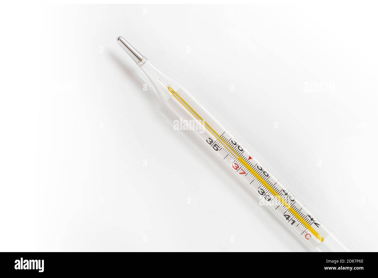 Mercury Thermometer The Normal Temperature Of A Healthy Person Is 36 6