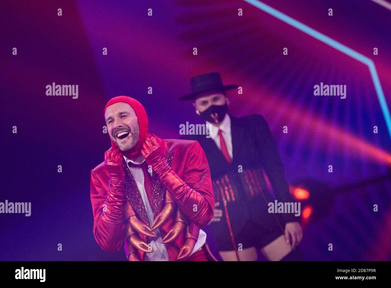 Cologne, Germany. 27th Oct, 2020. Jochen Schropp, presenter, is on ...