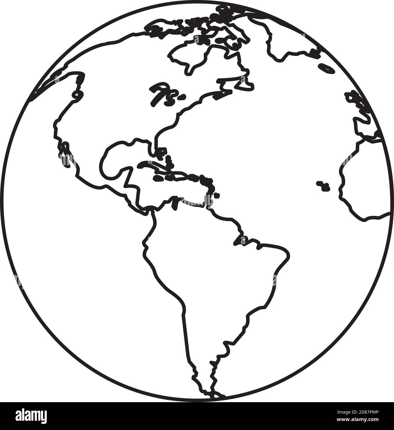 World Geography Black And White