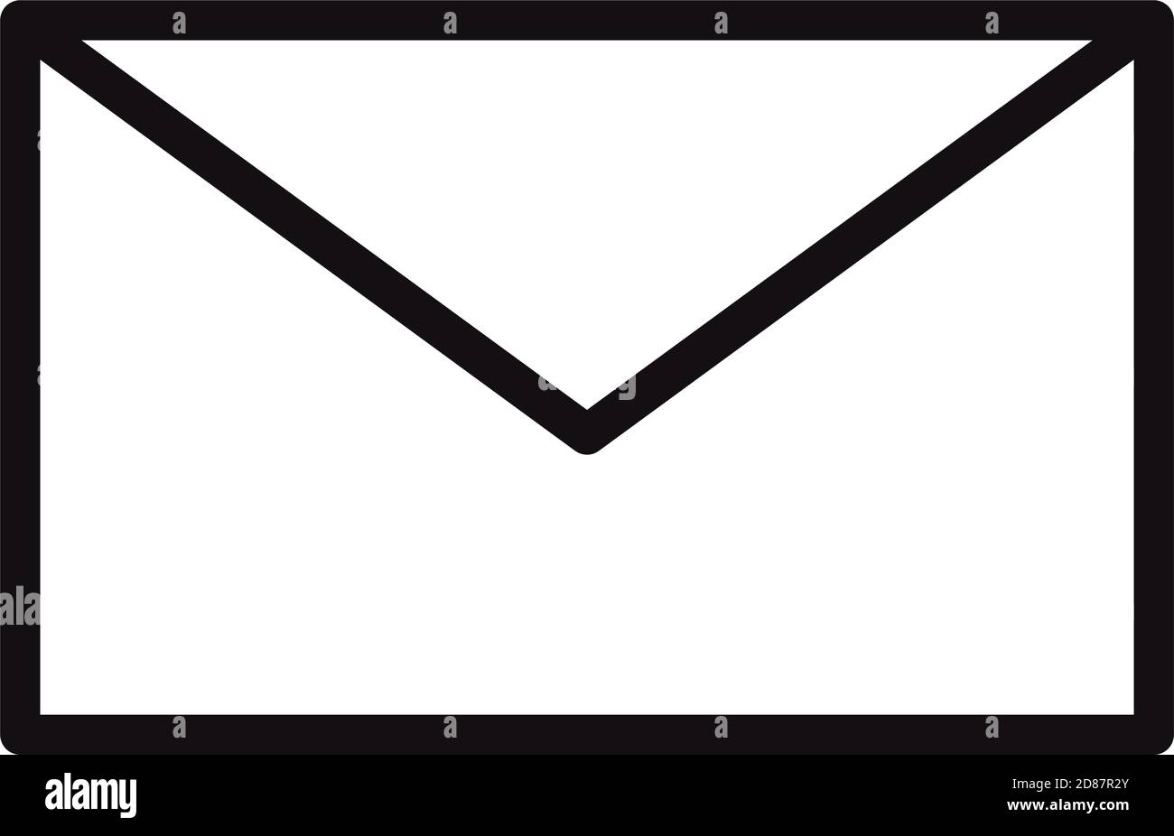 user interface email message communication linear style vector ...