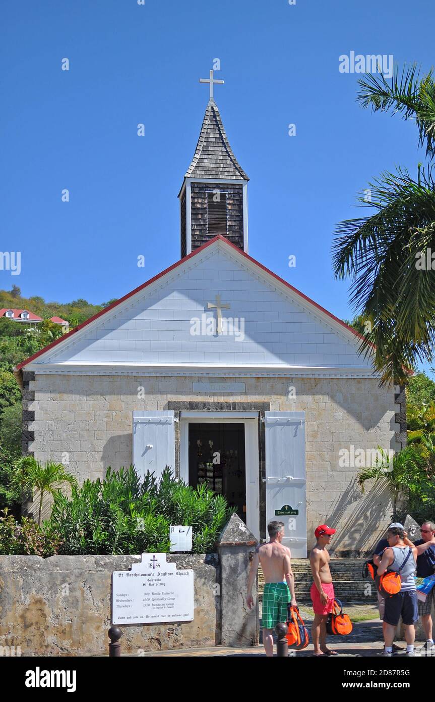 St barth anglican church hi-res stock photography and images - Alamy