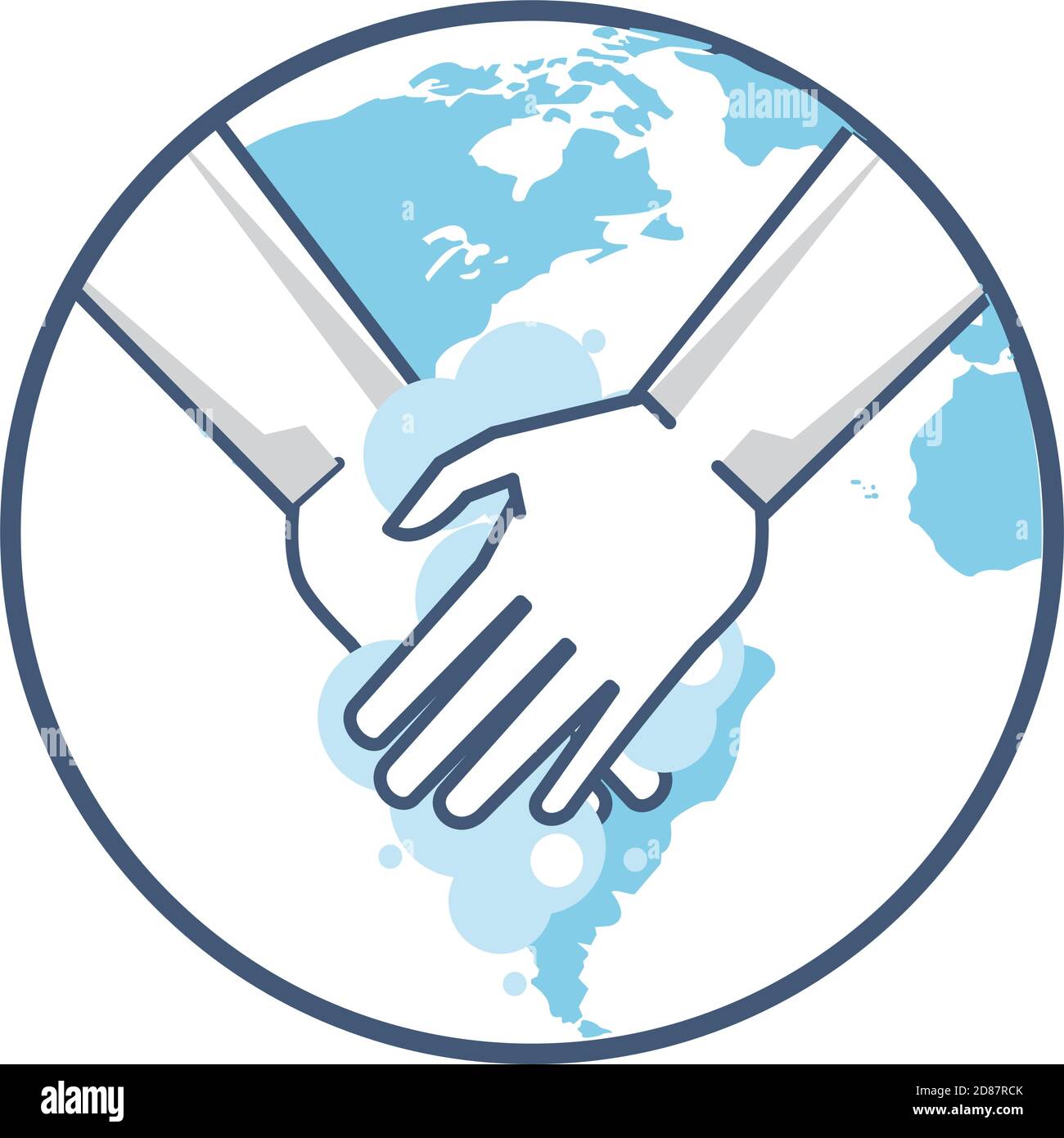 hands washing cleaning with foam and earth planet vector illustration ...