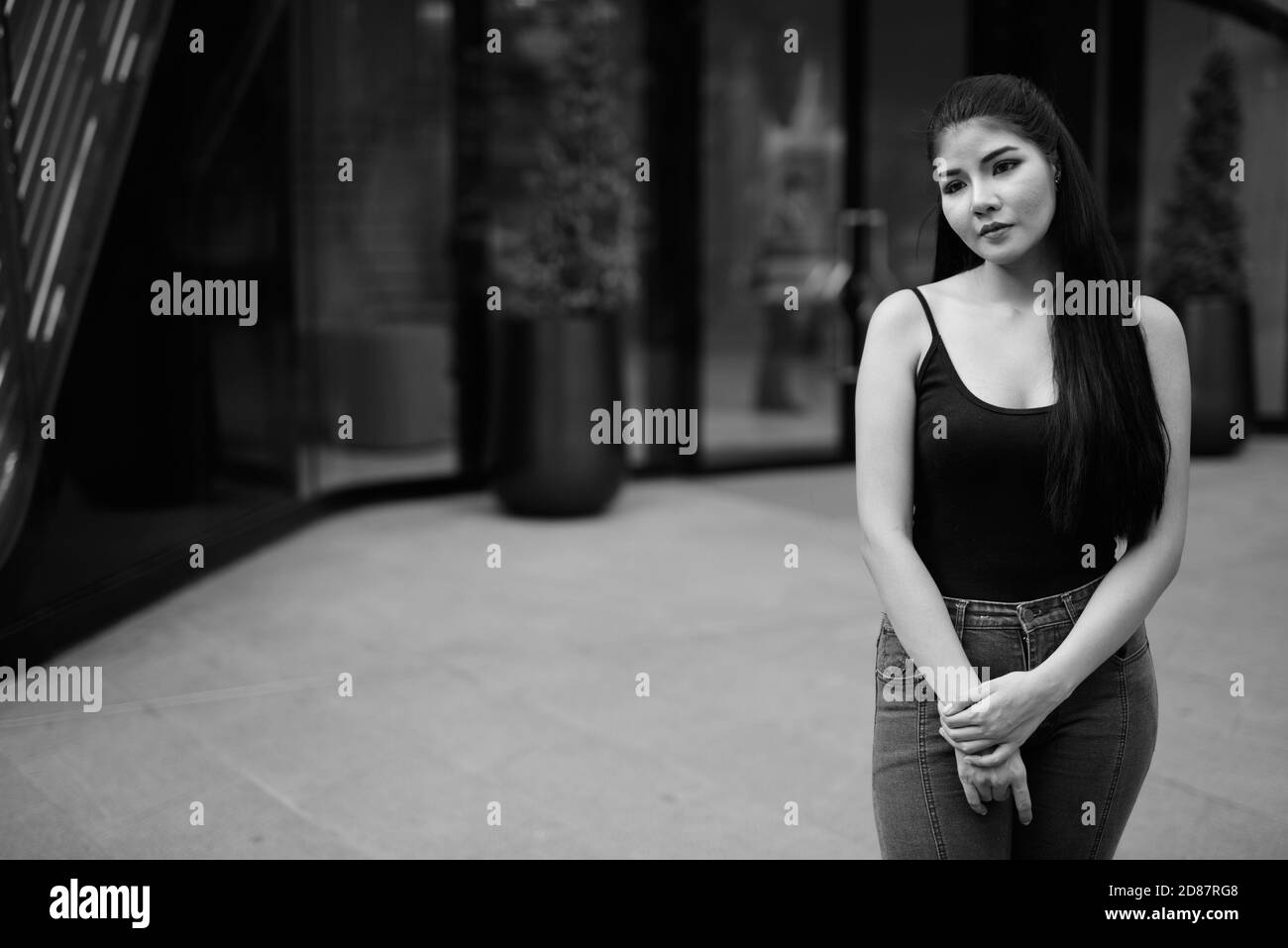 Beautiful cityscape people Black and White Stock Photos & Images - Alamy