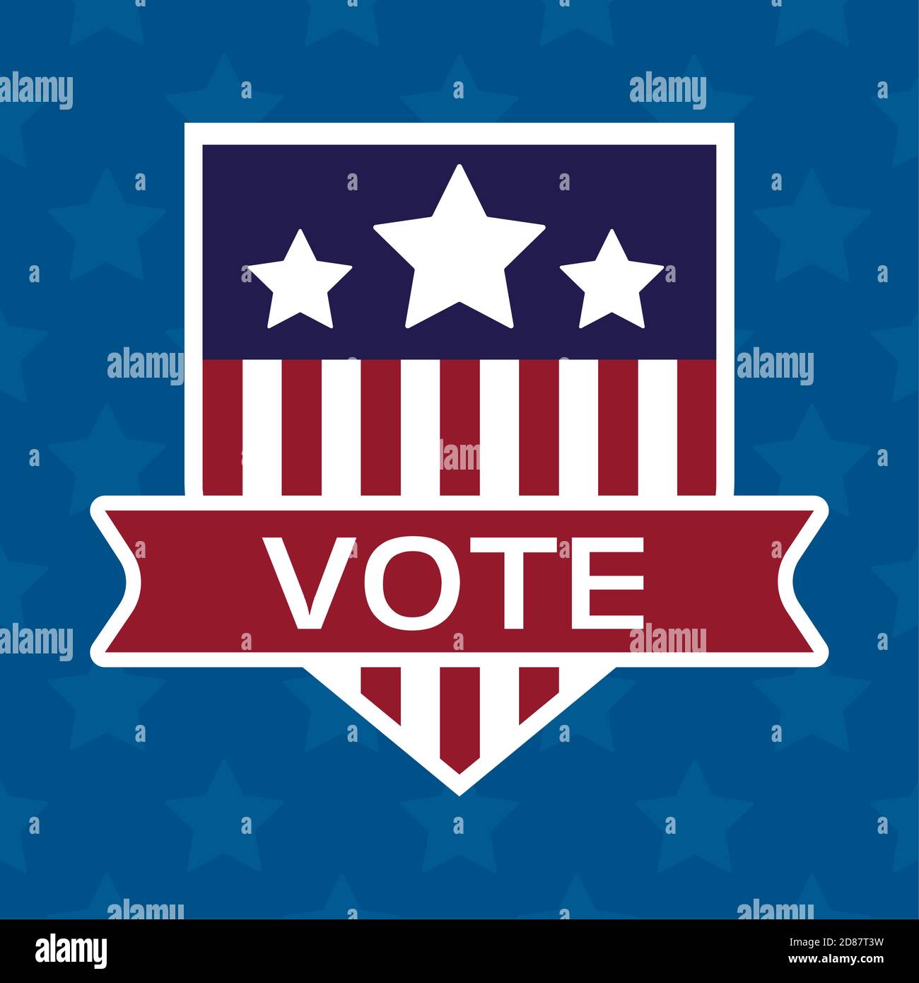 usa elections day poster with flag in shield vector illustration design ...
