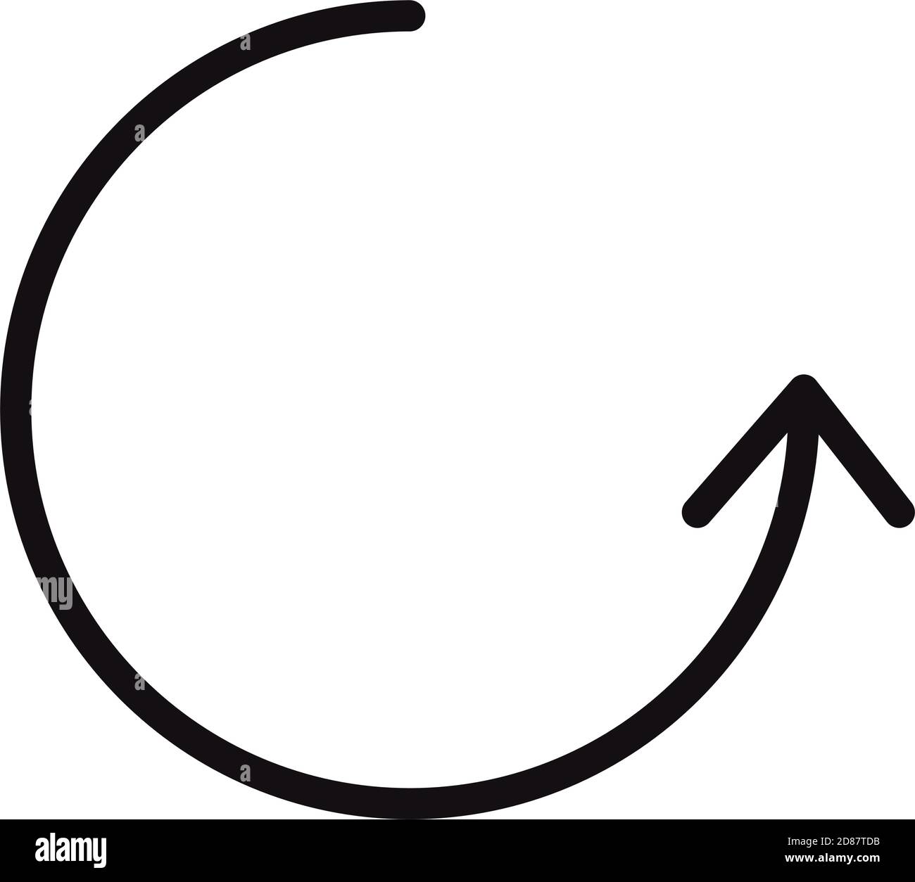 user interface update data arrow linear style vector illustration Stock ...