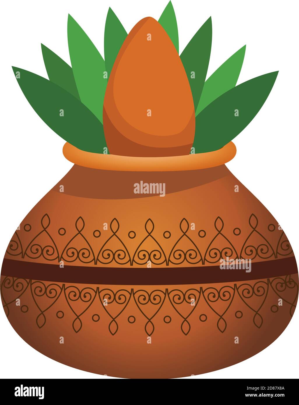 Asian pot plants Stock Vector Images - Alamy