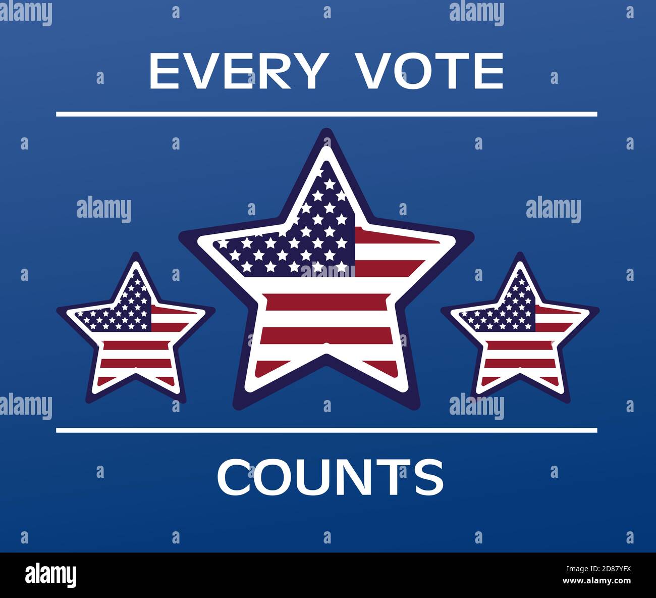 usa elections day poster with flag in stars vector illustration design ...