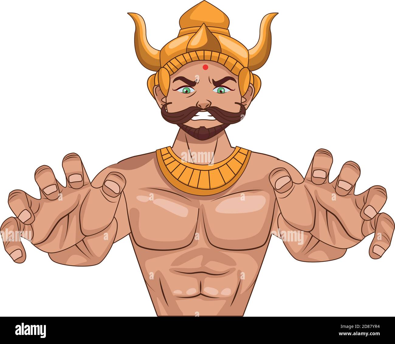 Ravan face Stock Vector Images - Alamy