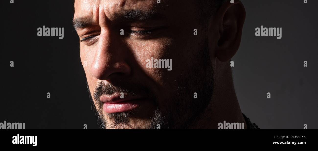 Tears eyes close up hi-res stock photography and images - Alamy