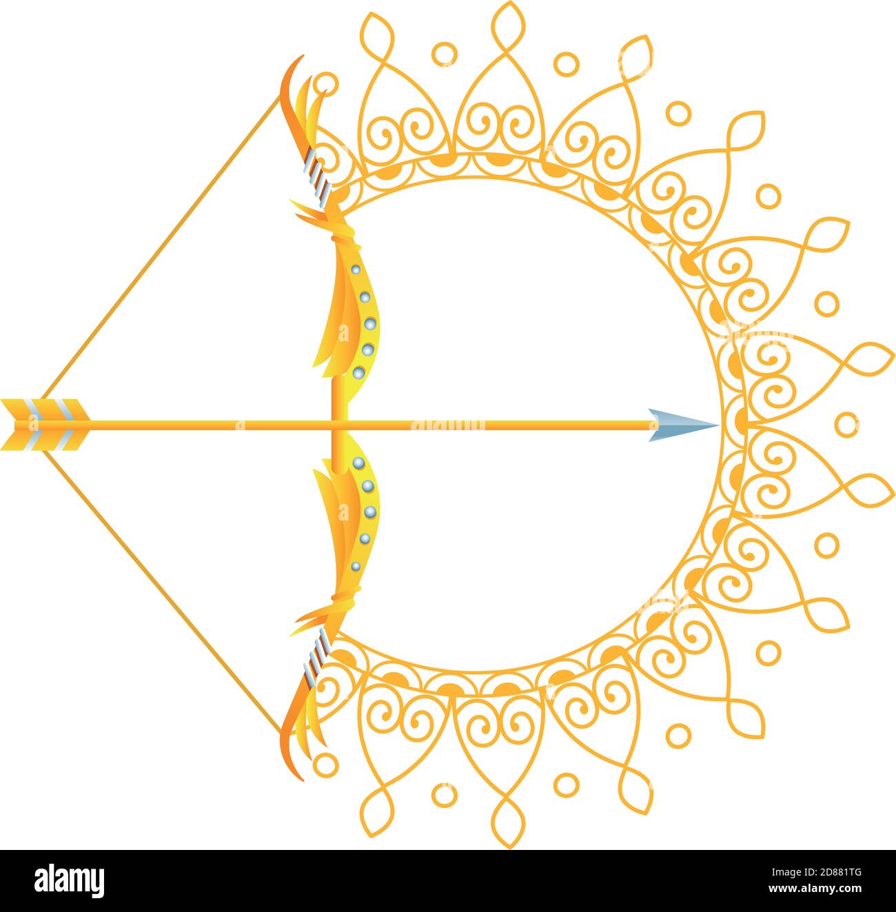 Stylish bow arrow Stock Vector Images - Alamy