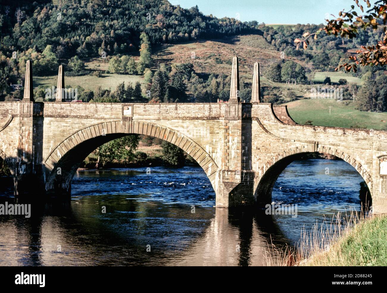 Scotland..General Wade Bridge over River Tay at Aberfeldy. Tayside ...