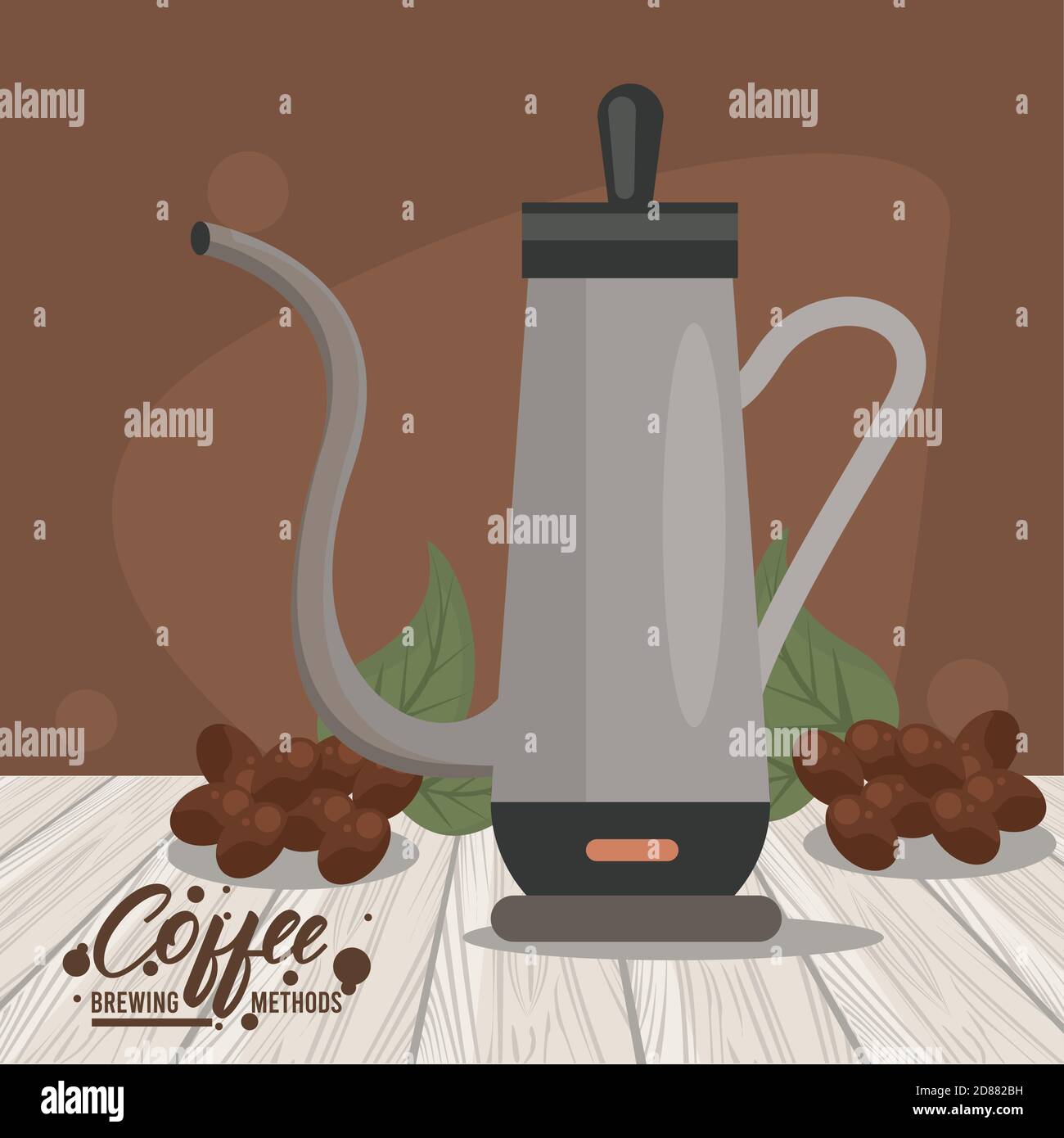 Percolator brew coffee Stock Vector Images - Alamy