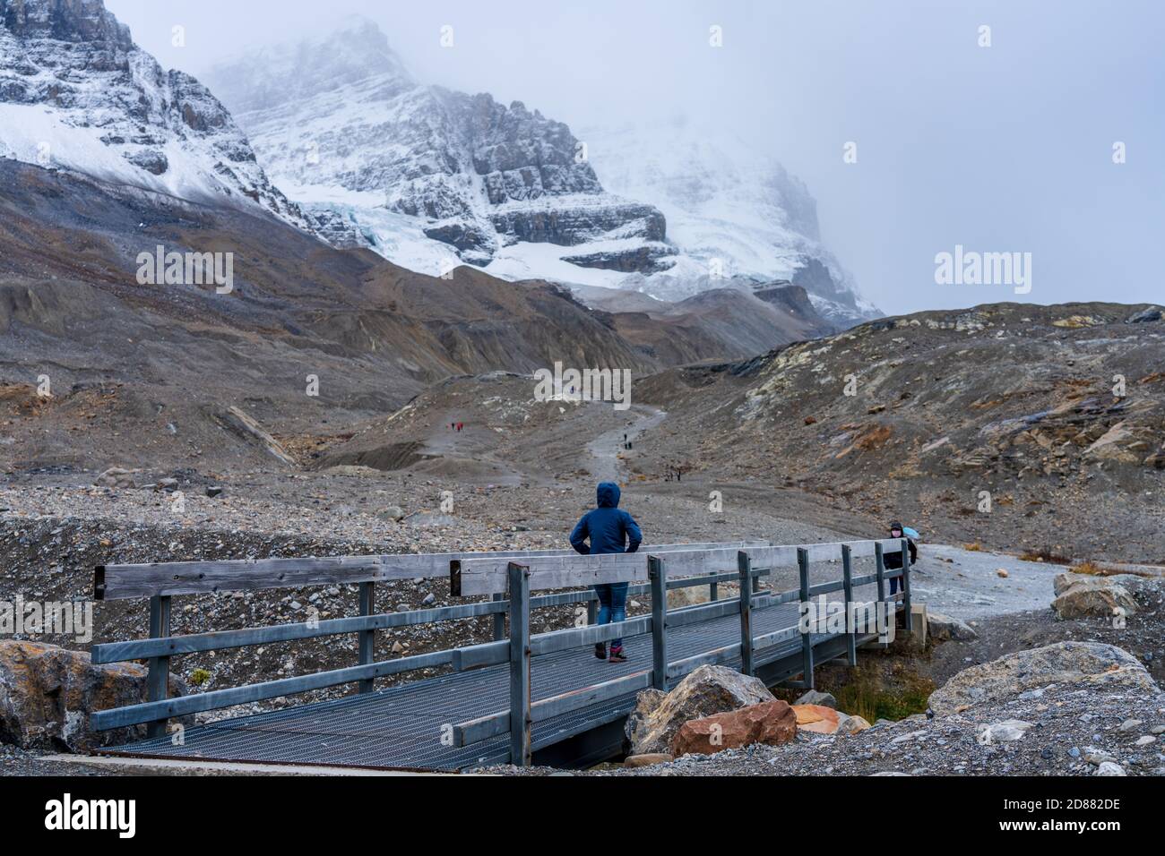 Toe of the Athabasca Glacier Trail. Columbia Icefield, Jasper National ...