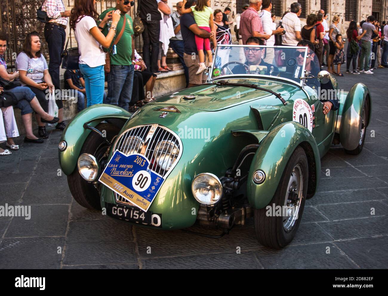 Siena, Tuscany. Italy.Car rally in the medieval city Stock Photo - Alamy