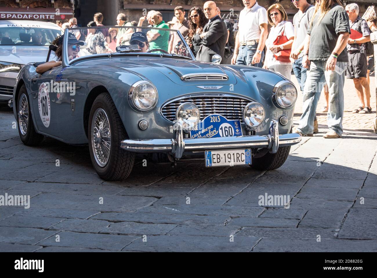 Siena, Tuscany. Italy.Car rally in the medieval city Stock Photo - Alamy