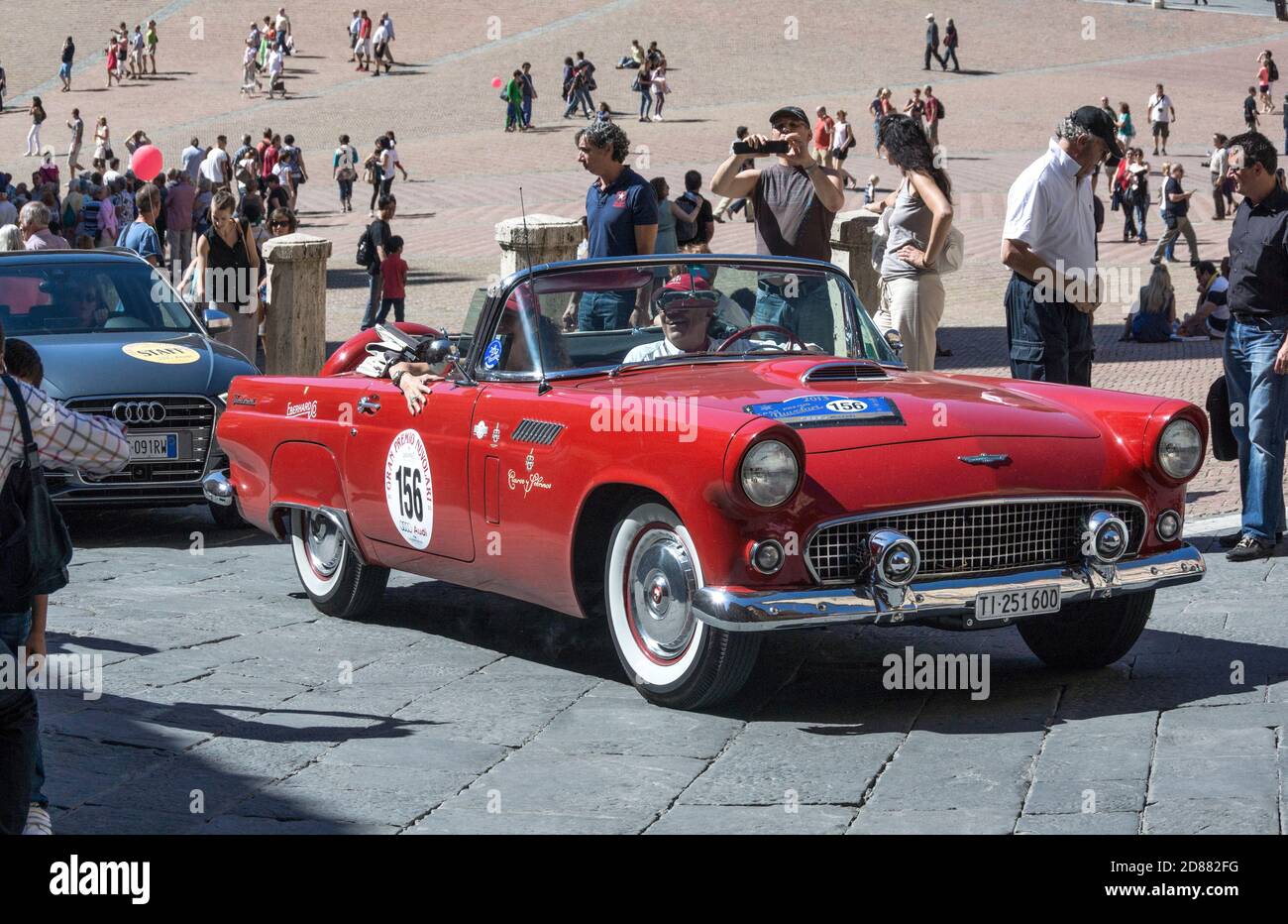 Siena, Tuscany. Italy.Car rally in the medieval city Stock Photo - Alamy