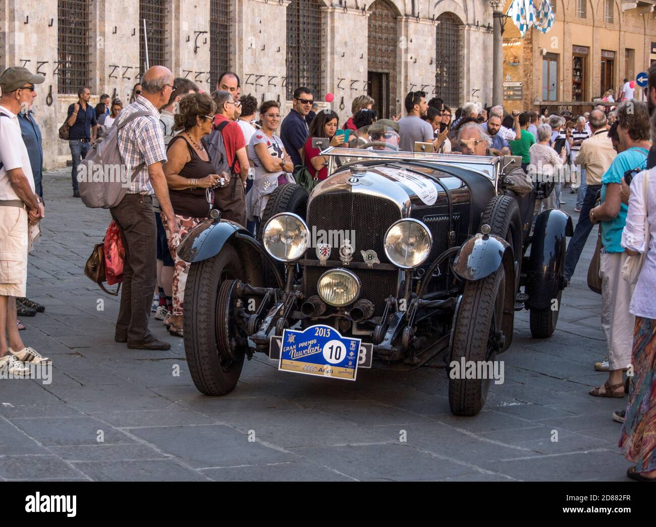 Siena, Tuscany. Italy.Car rally in the medieval city Stock Photo - Alamy
