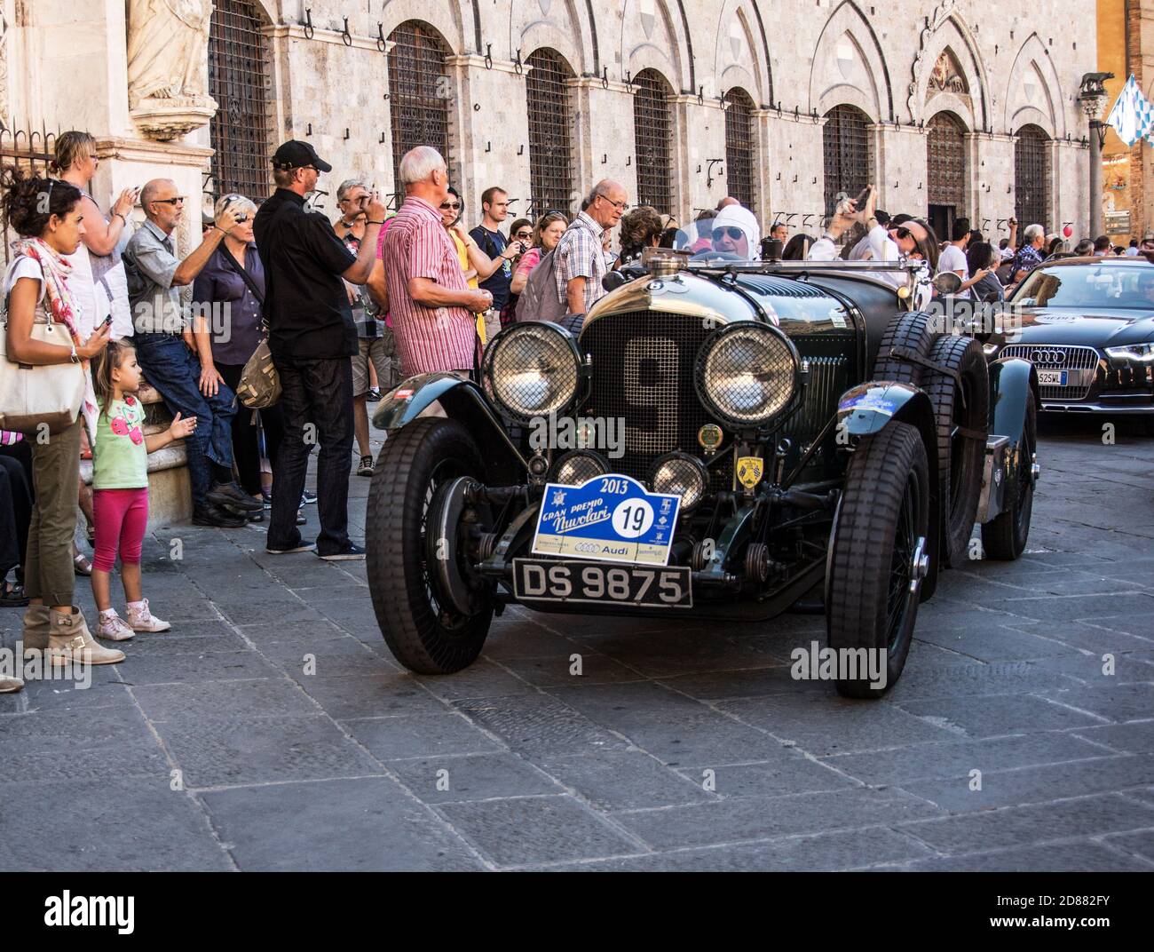 Siena, Tuscany. Italy.Car rally in the medieval city Stock Photo - Alamy