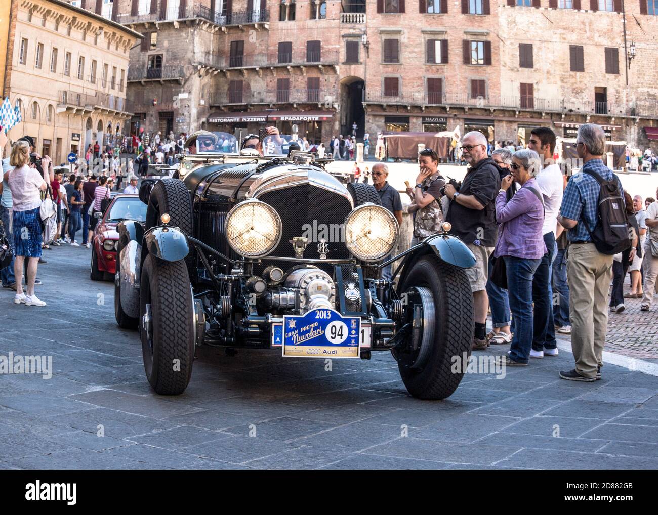 Siena, Tuscany. Italy.Car rally in the medieval city Stock Photo - Alamy