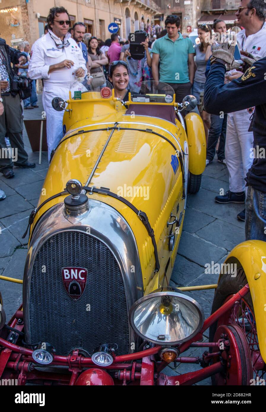 Siena, Tuscany. Italy.Car rally in the medieval city Stock Photo - Alamy