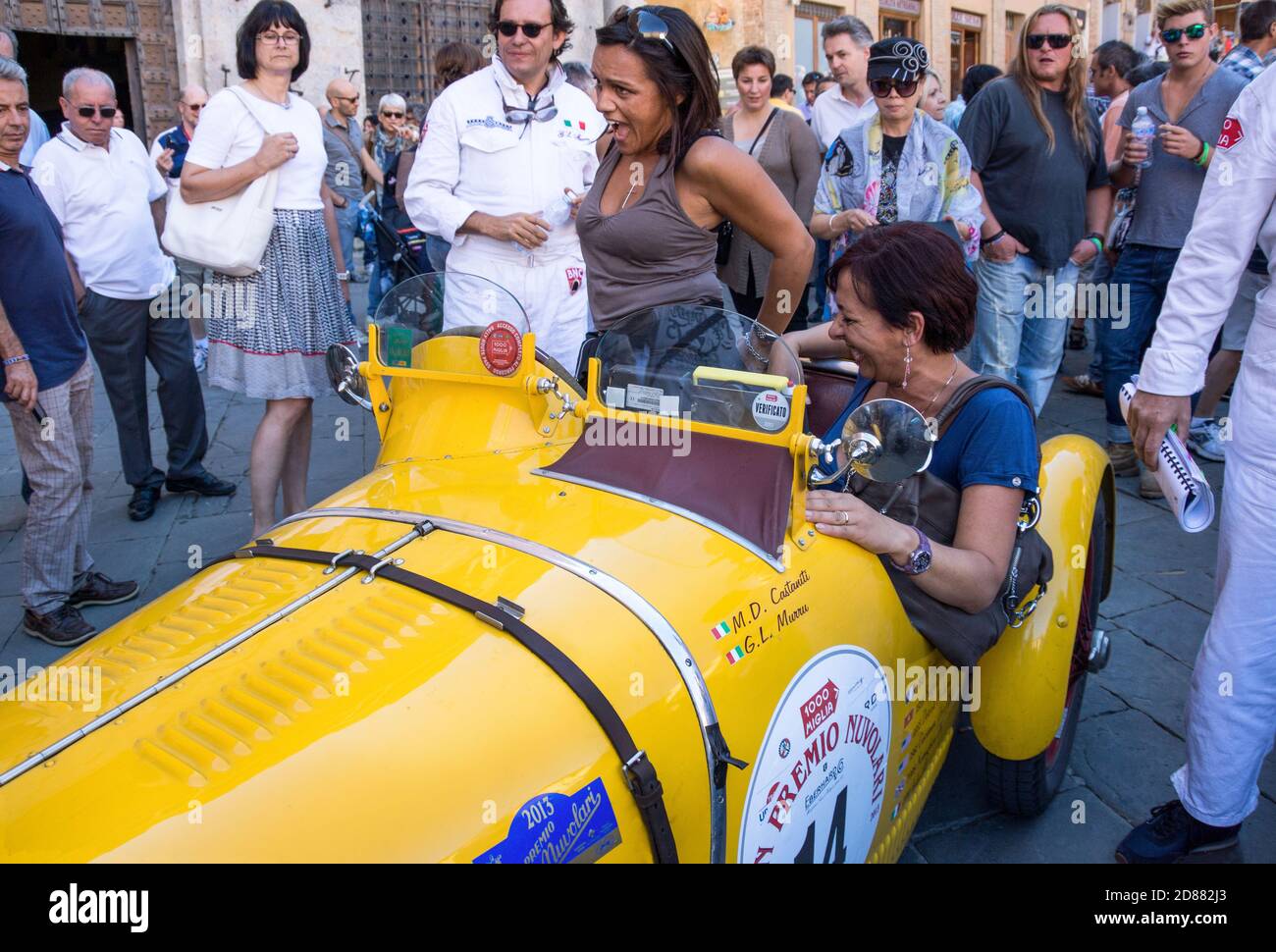 Siena, Tuscany. Italy.Car rally in the medieval city Stock Photo - Alamy