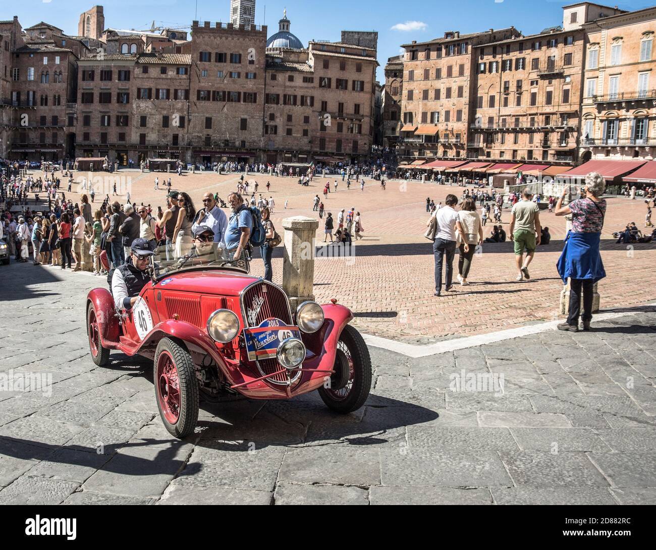 Siena, Tuscany. Italy.Car rally in the medieval city Stock Photo - Alamy